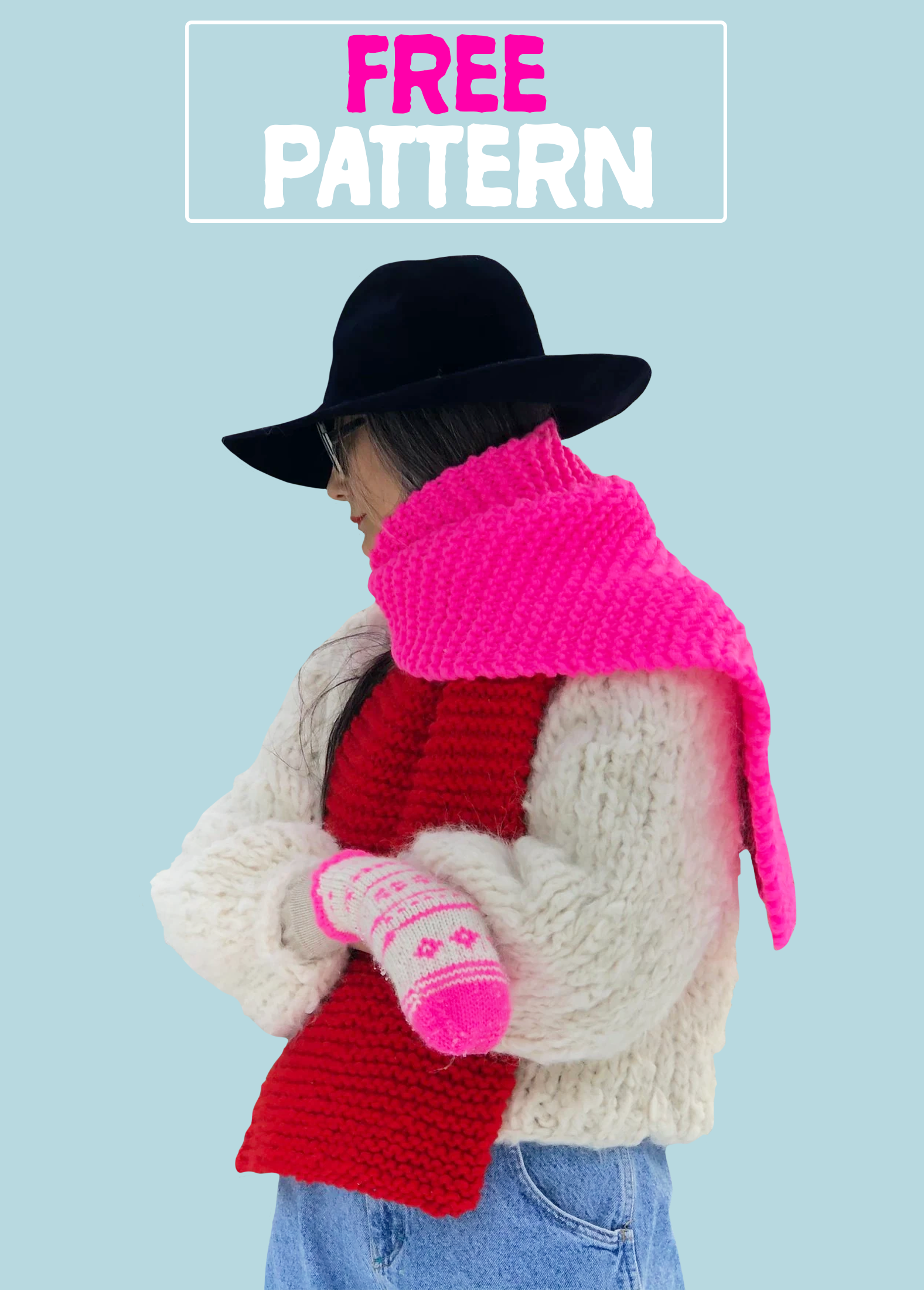 FREE Color Block Scarf - PATTERN- Dream – Loopy Mango