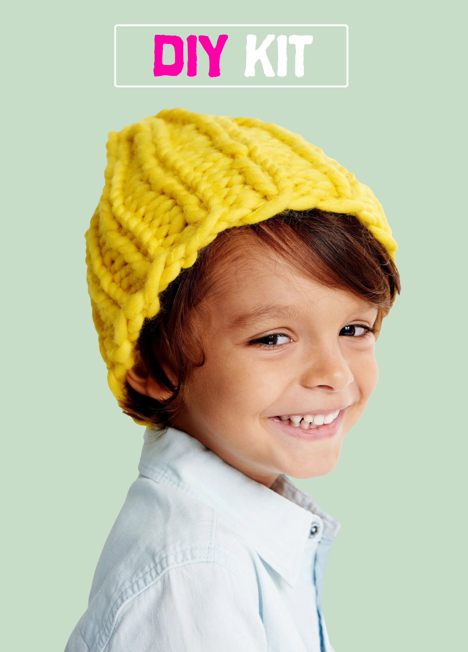 DIY Kit - 2 Mini Beanies 2-4 years - Merino No. 5 – Loopy Mango